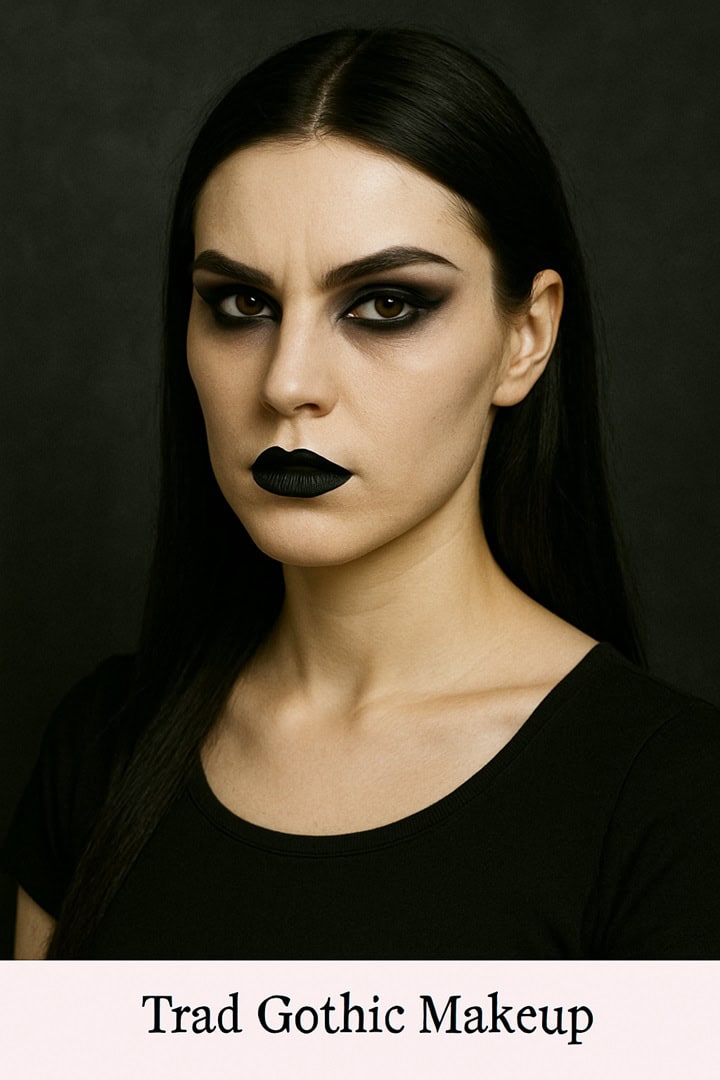 How To Do Gothic Makeup Looks: 7 Simple Goth Makeup Looks - Treasurehouse of Makeup